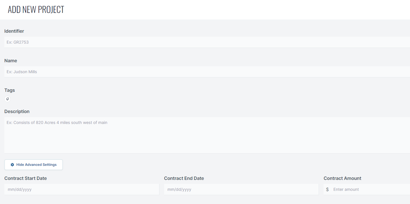 How do I Create a Project